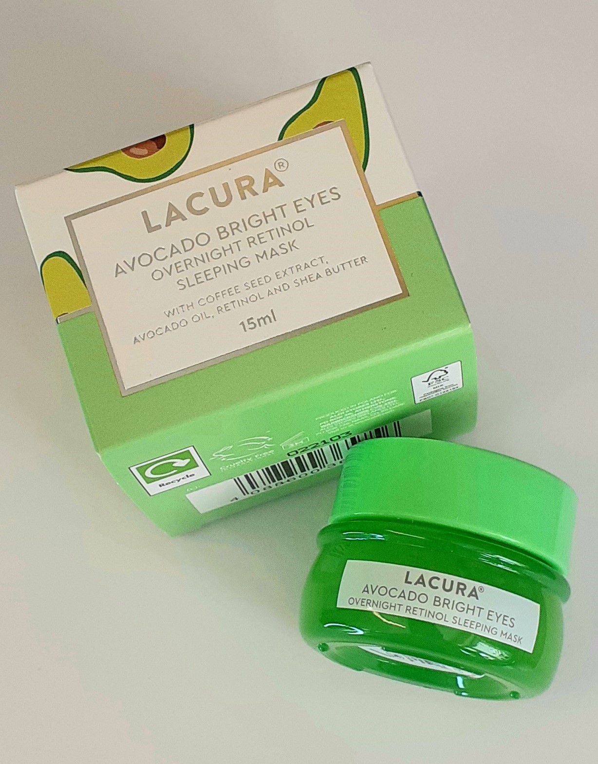 Aldi's Lacura Avocado Bright Eyes Mask - Mybeautywaxstash