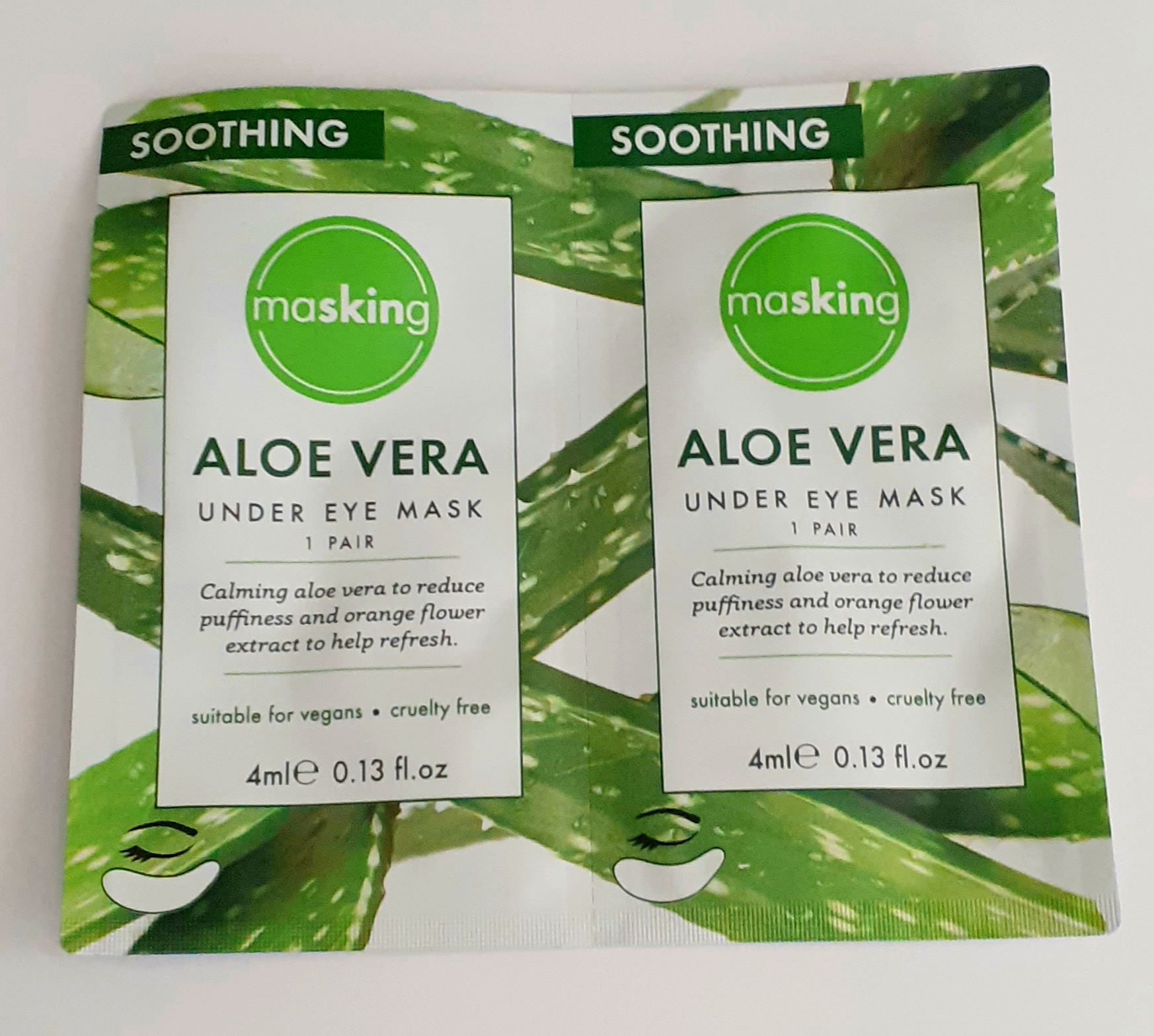 Budget Pampering Masking's Aloe Vera Under Eye Masks - Mybeautywaxstash