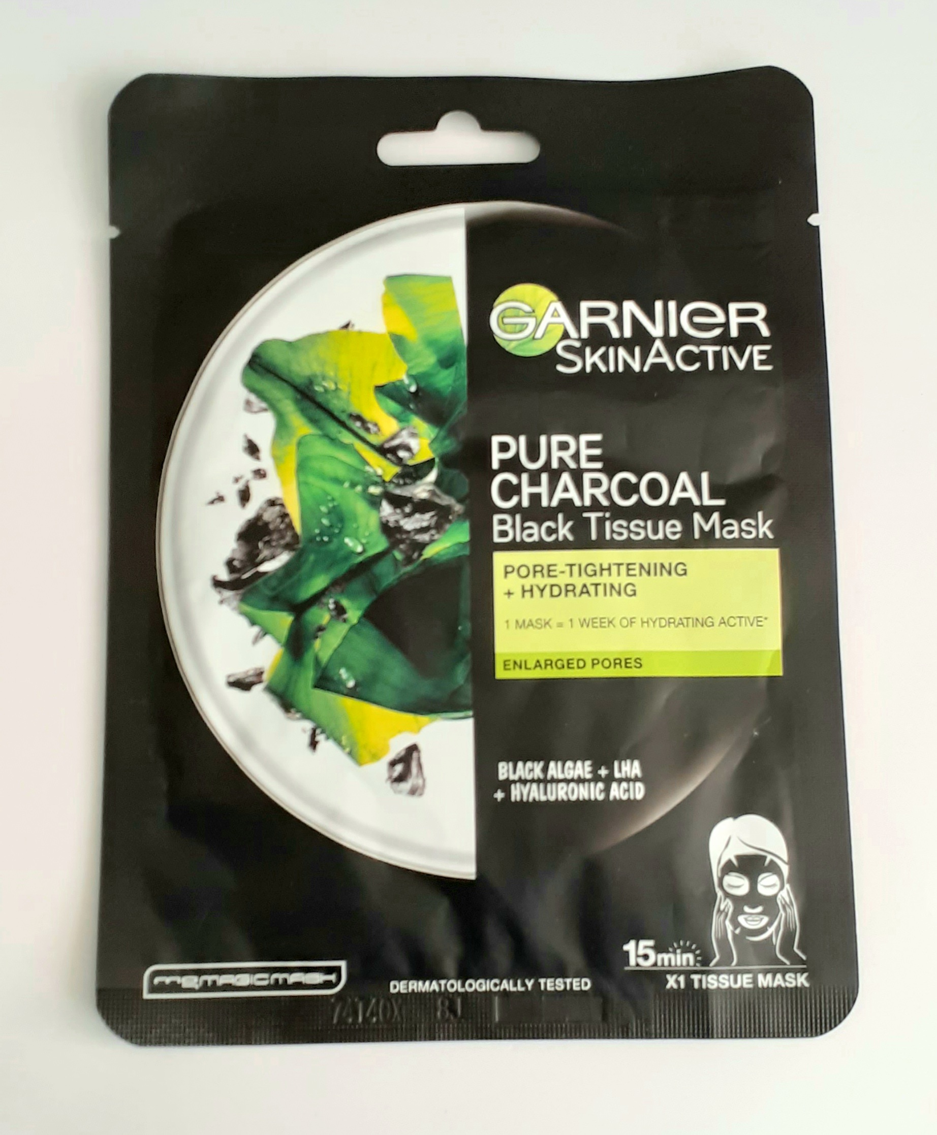 Garnier SkinActive's Pure Charcoal Black Tissue Mask - Mybeautywaxstash