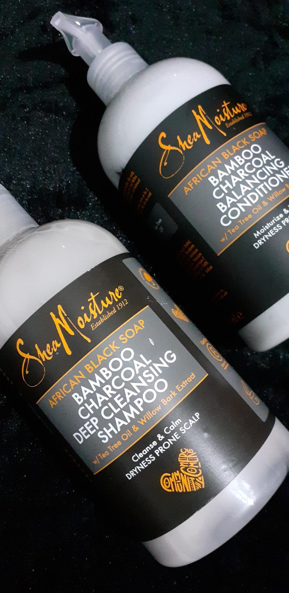 Shea Moisture's Bamboo Charcoal Balancing Shampoo & Conditioner ...
