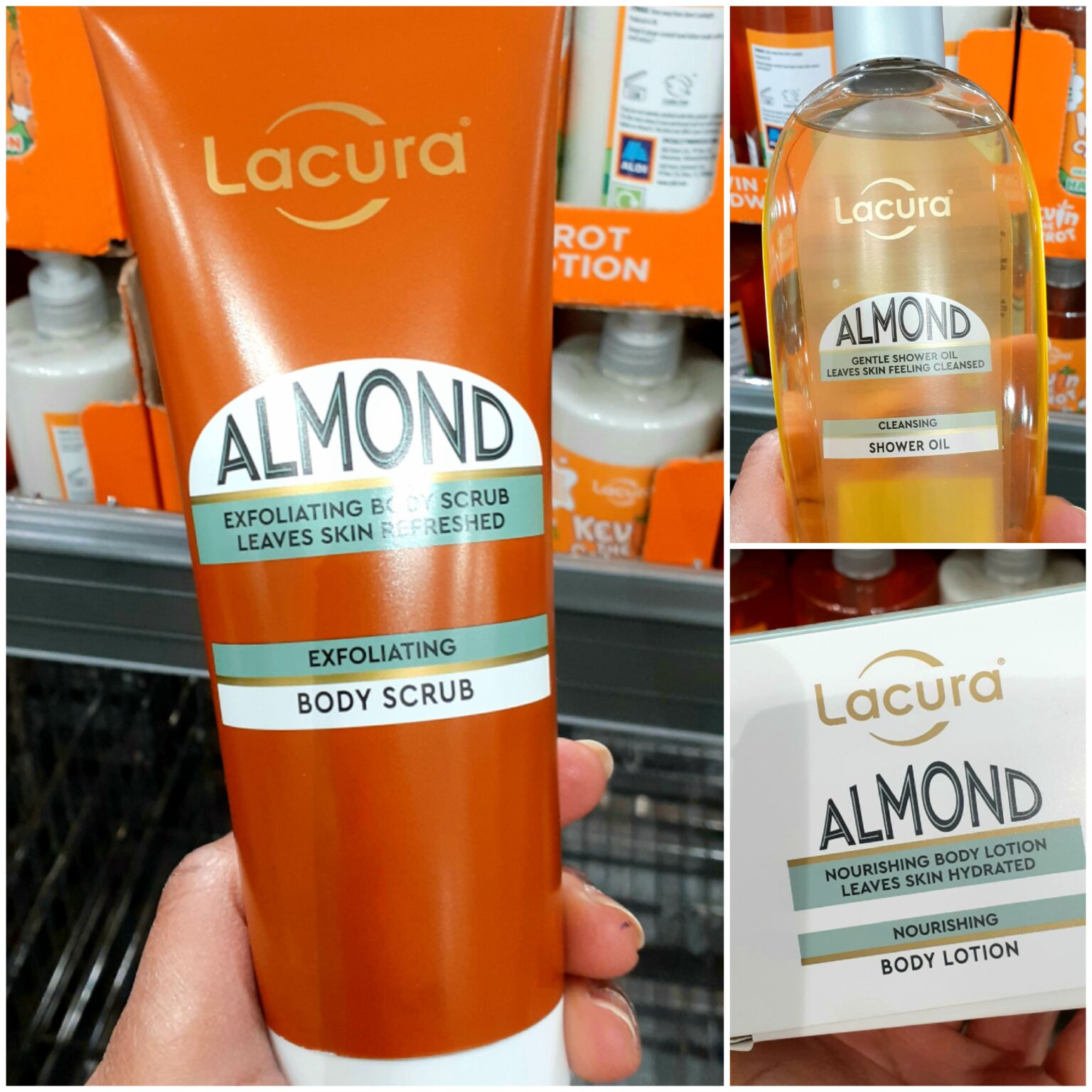 Affordable Dupe Alert! Aldi's New Lacura Almond Body Care Range ...